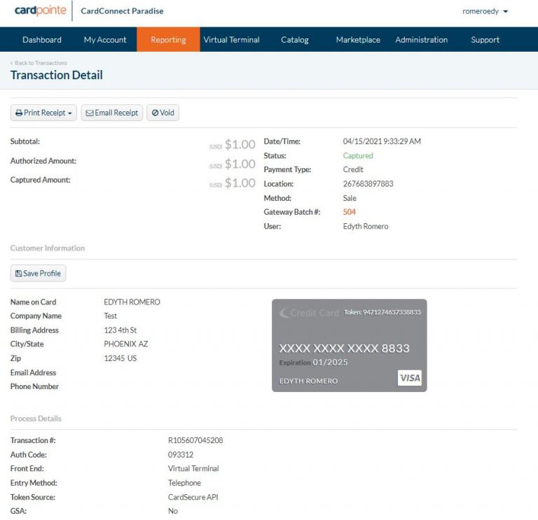 Cardpointe Tutorial - CardConnect Paradise